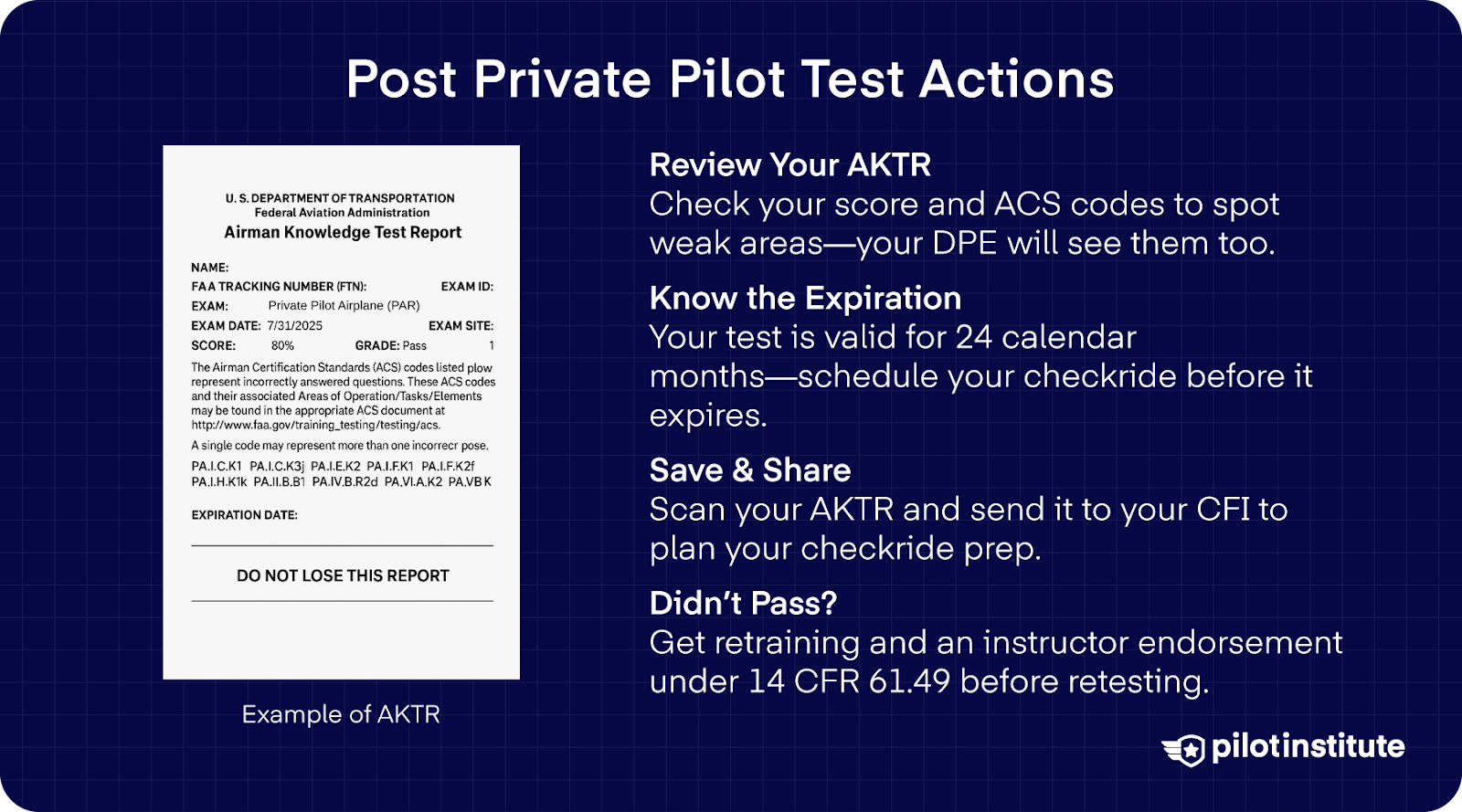 Checklist to Ace Your FAA Private Pilot Written Test - Pilot Institute