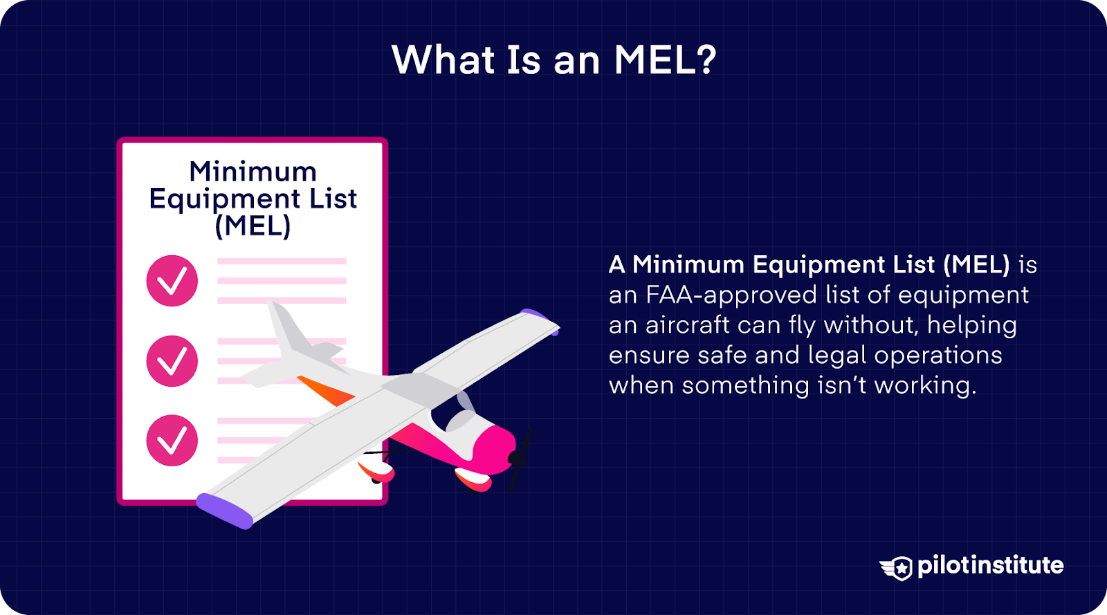 What is the Minimum Equipment List (MEL)? - Pilot Institute