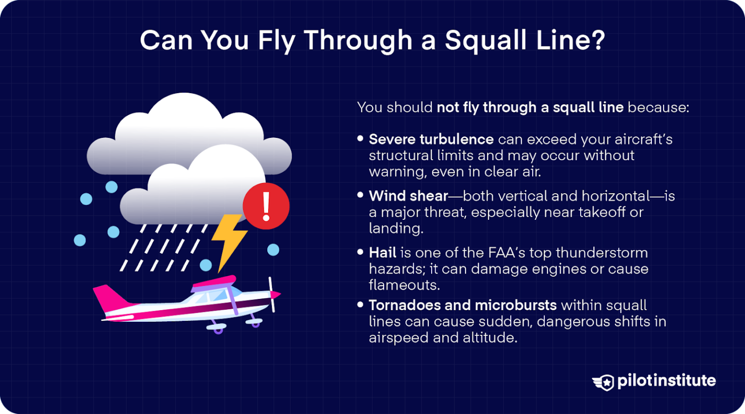 What Is a Squall Line? Pilot Weather Guide with Visuals - Pilot Institute