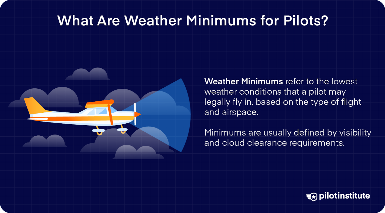 Weather Minimums for Pilots (Rain, Snow, Clouds) - Pilot Institute