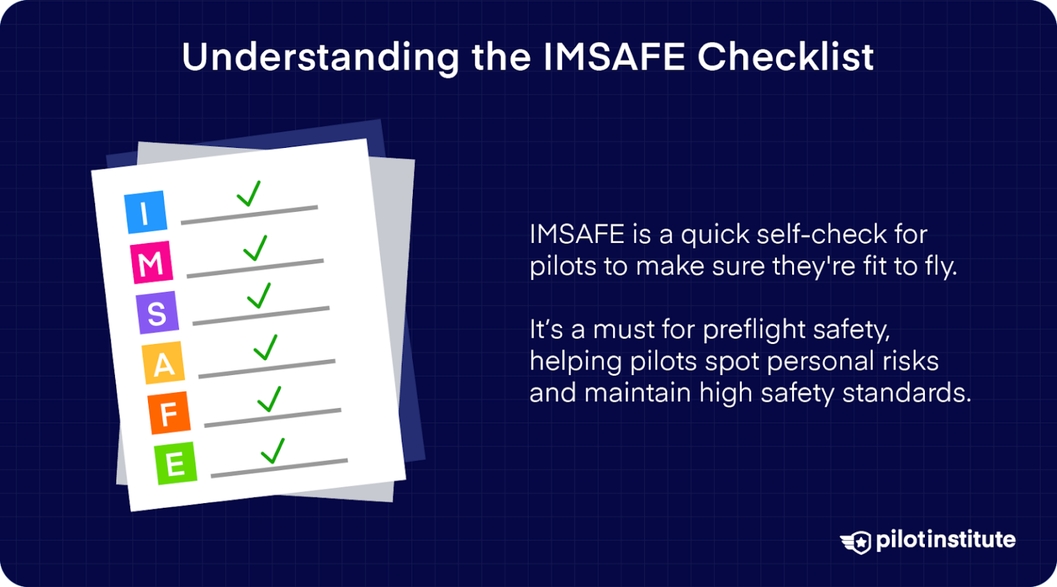 IMSAFE Checklist Acronym Explained - Pilot Institute