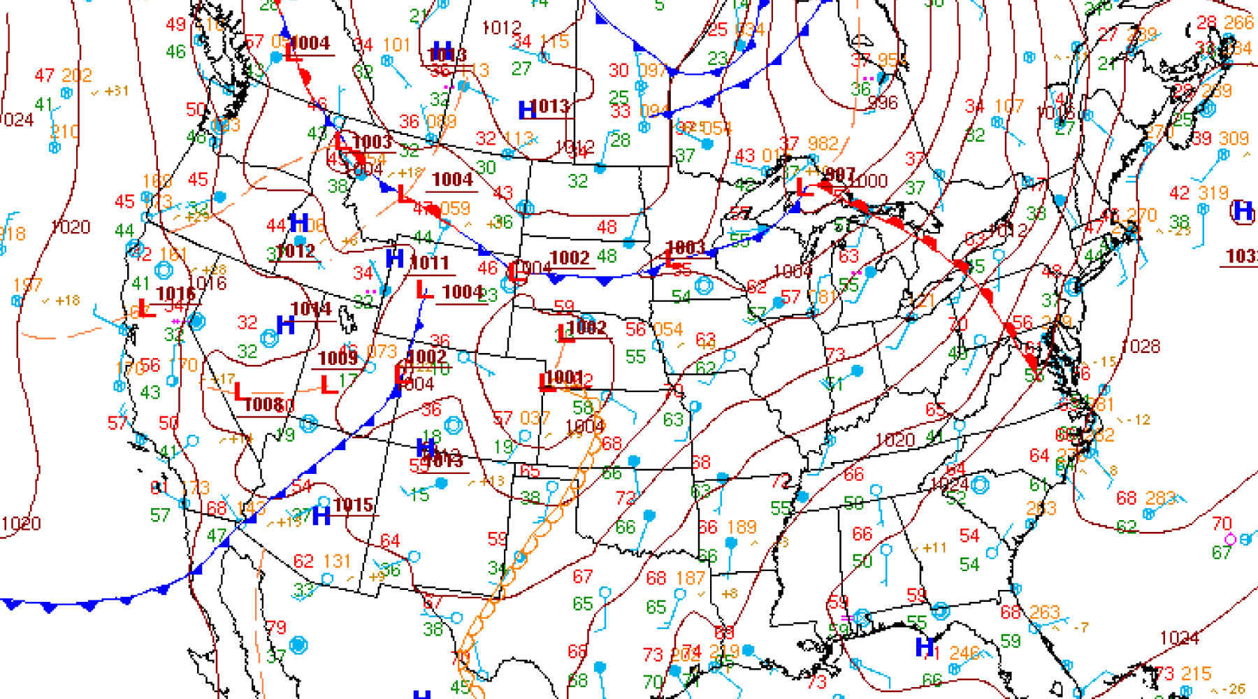 Surface Analysis Charts Explained - Pilot Institute