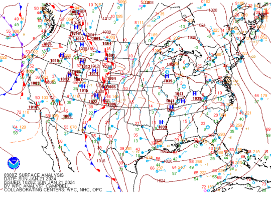 Surface Analysis Charts Explained - Pilot Institute
