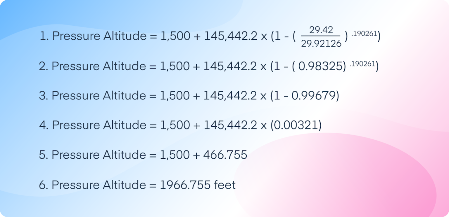 Pressure Altitude Explained (Formula and Examples) - Pilot Institute