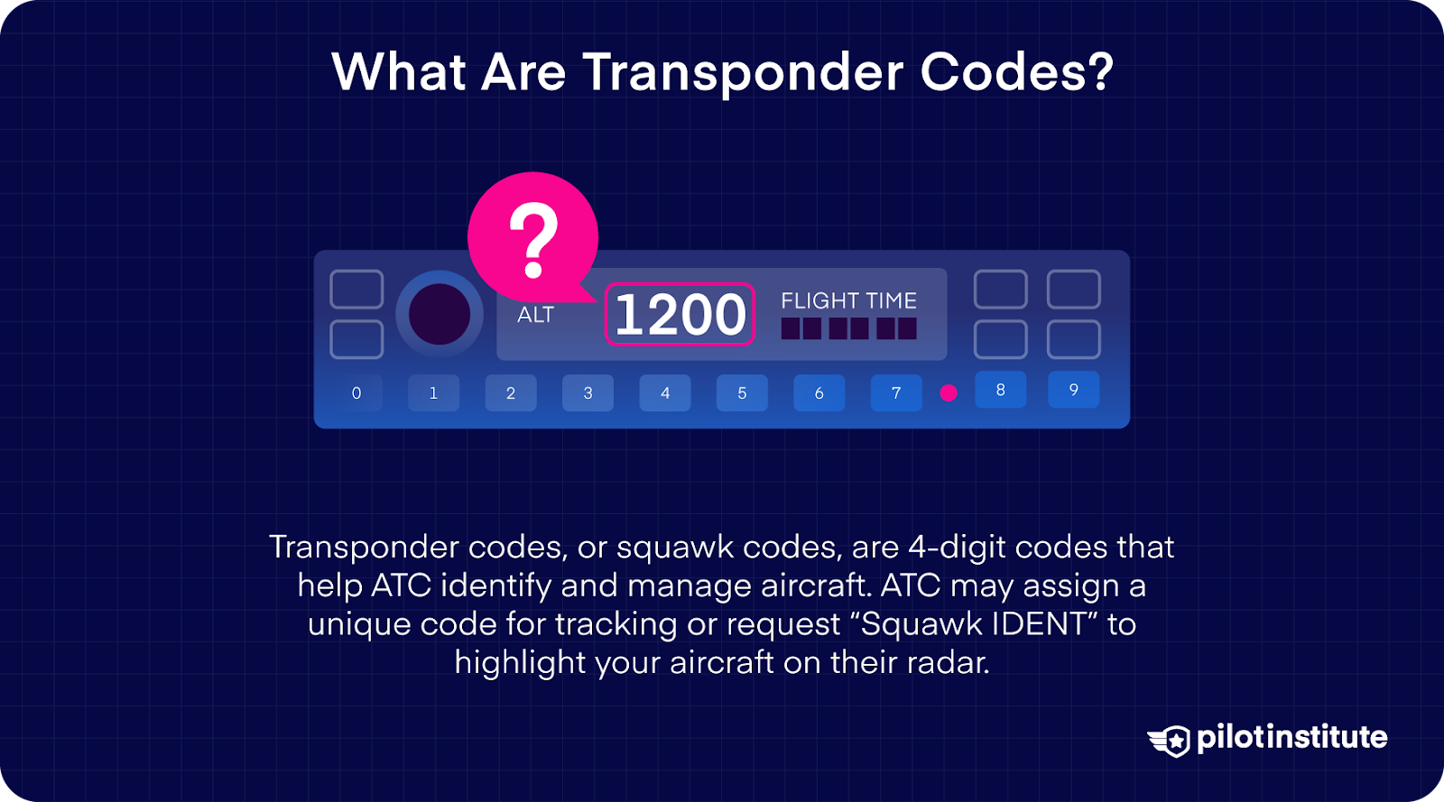 Transponder Codes Made Easy: A Pilot’s Survival List - Pilot Institute