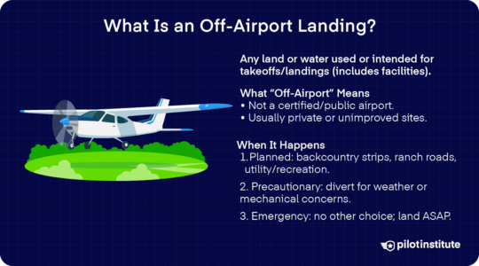 Off-Airport Landings: What Are They? - Pilot Institute