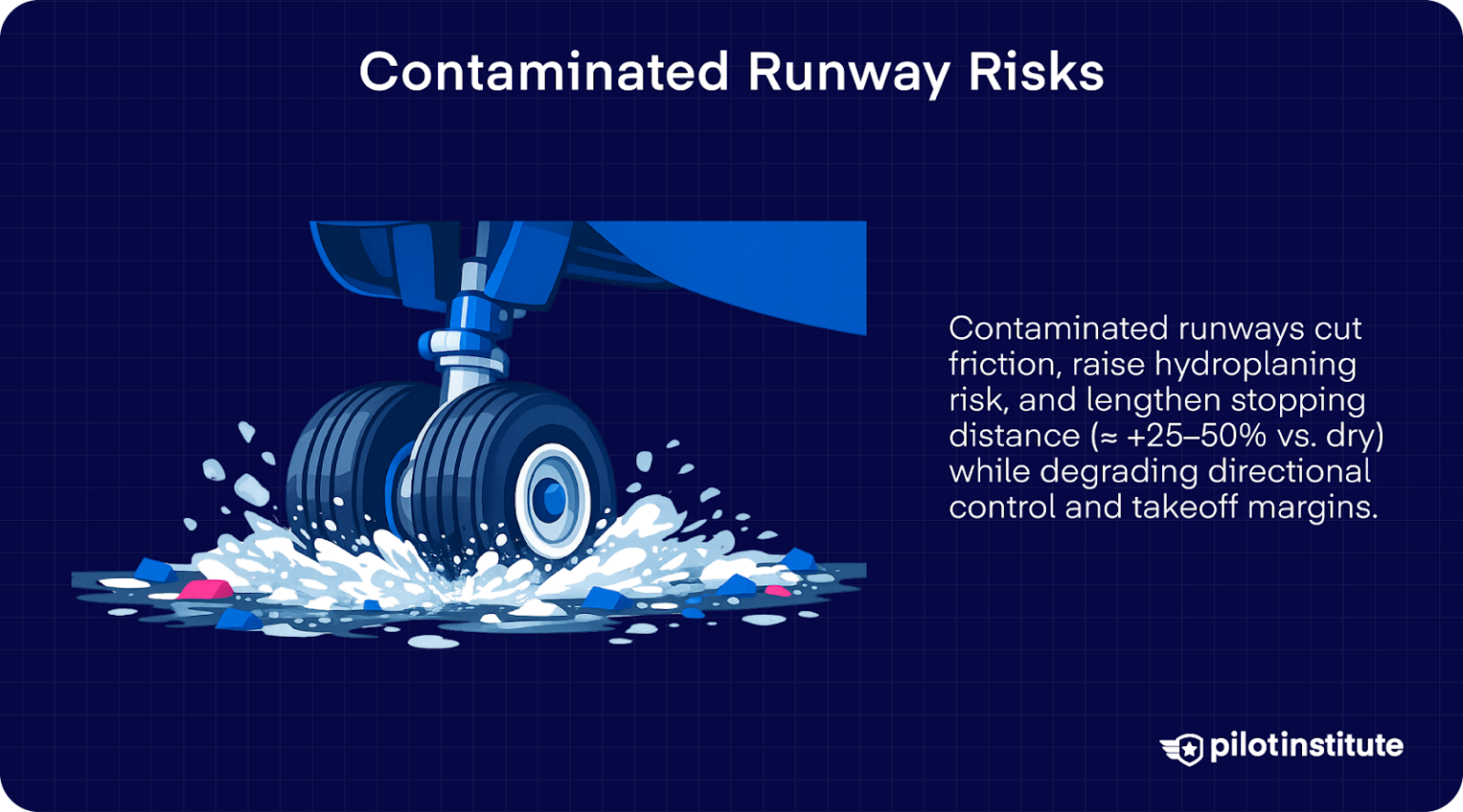 Contaminated Runway Landings Explained - Pilot Institute